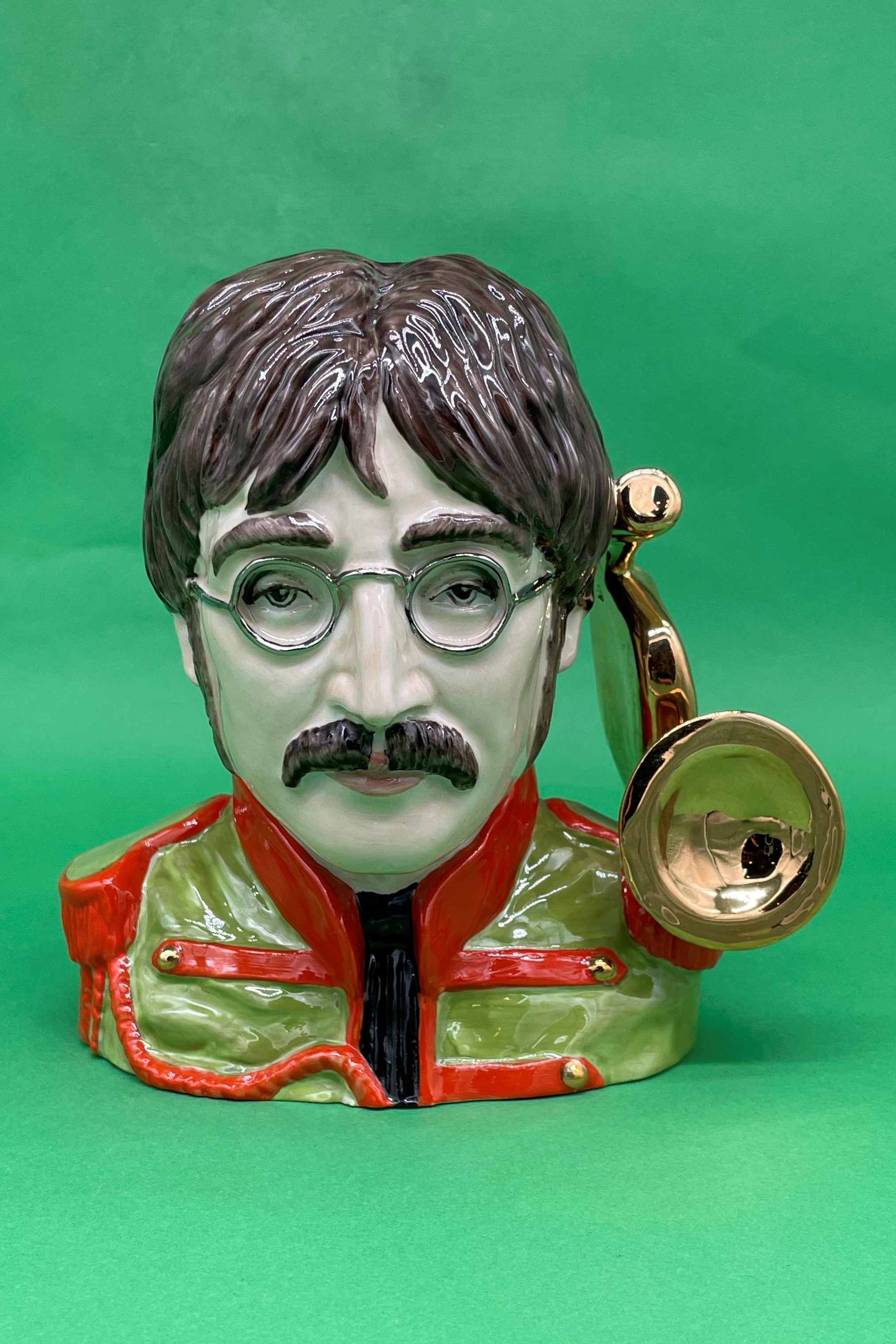 John Lennon Pop Legend Character Jug Peggy Davies Ceramics Circa 2009 john-lennon-pop-legend-character-jug-peggy-davies-ceramics-circa-2009